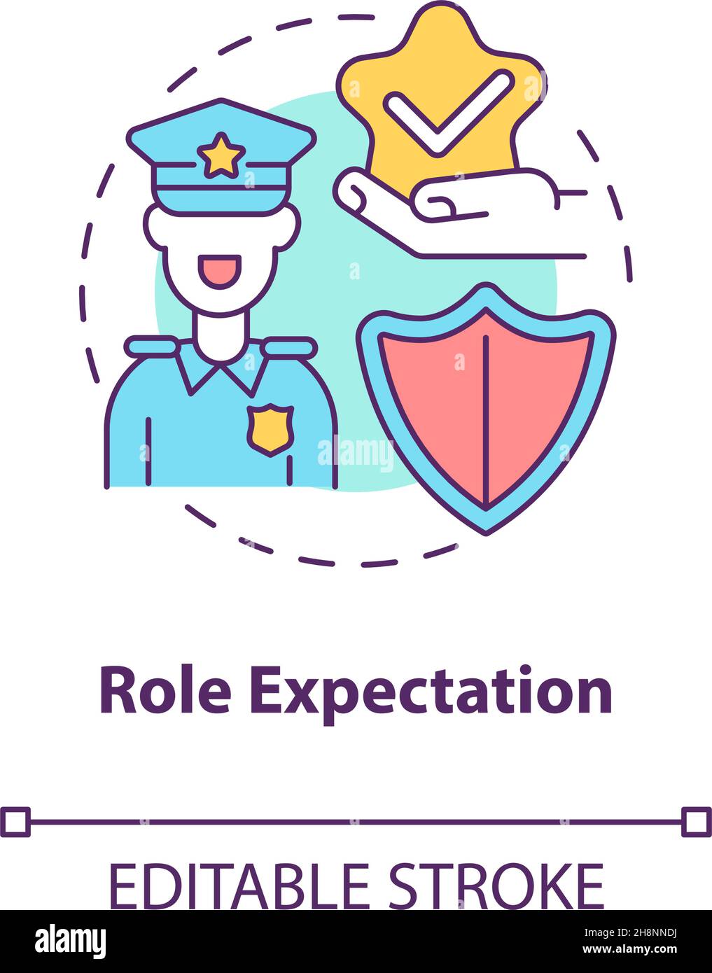 Role expectation concept icon Stock Vector Image & Art - Alamy
