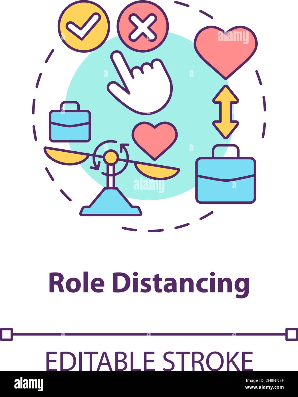 Work role behavior Stock Vector Images - Alamy