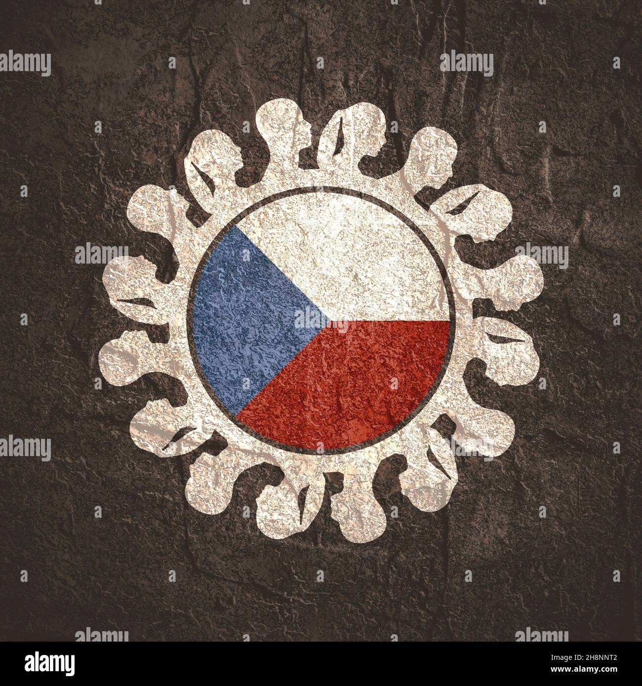 Social networking people conceptual design. Human communication simple ...