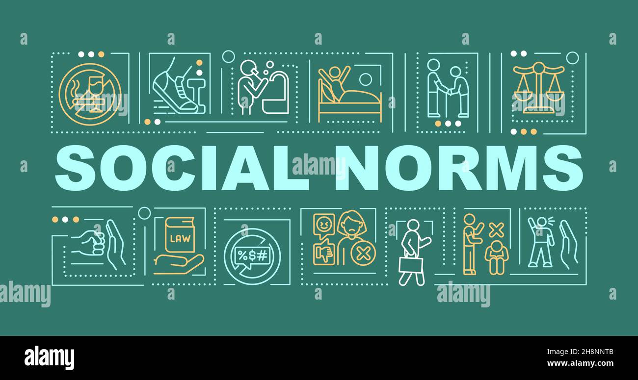 Norms word Stock Vector Images - Alamy