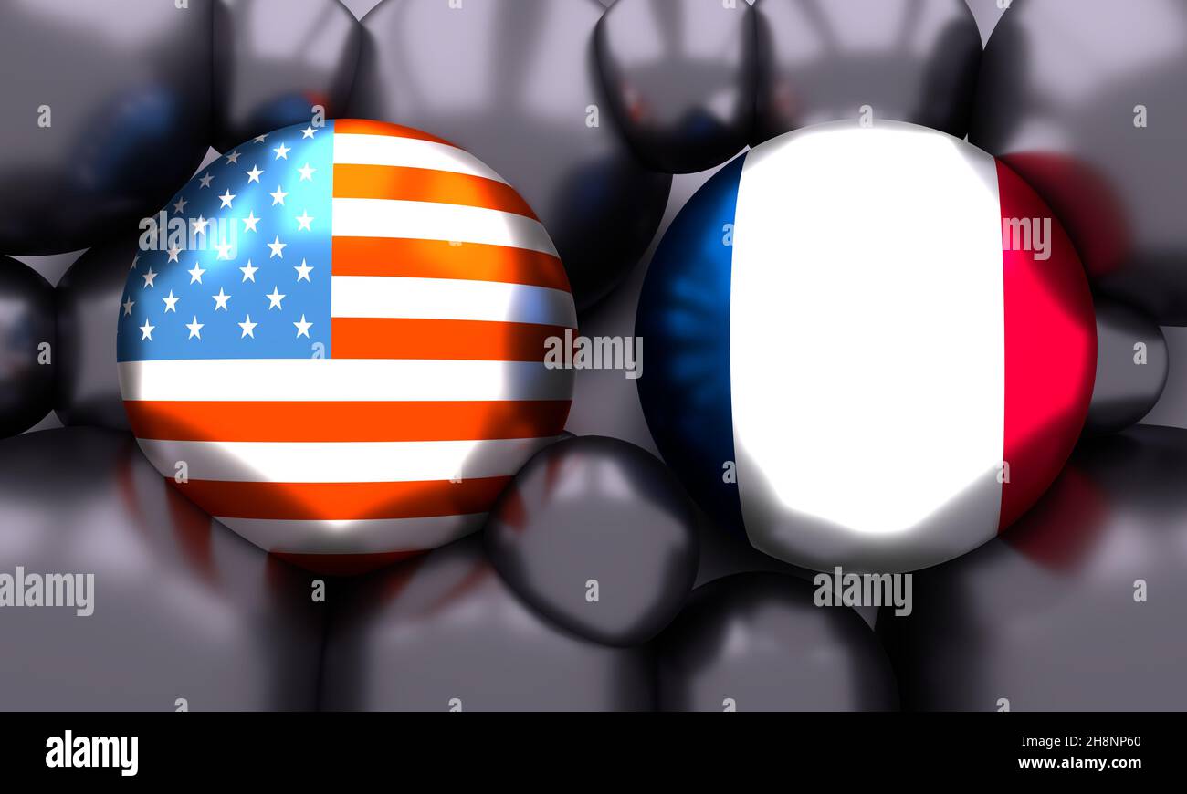 Cooperation between france and the usa hi-res stock photography and ...