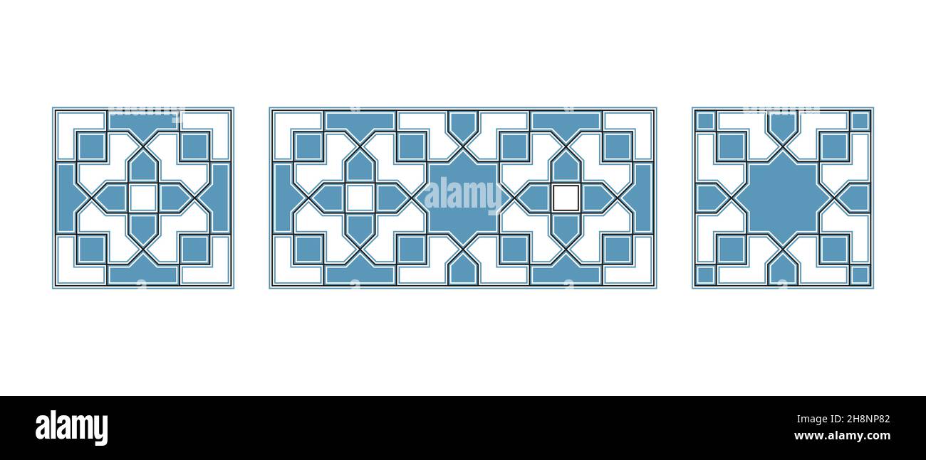 Persian geometric mosaic rosettes for Ramadan card Stock Vector Image ...