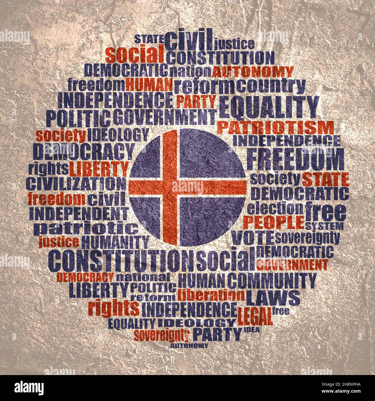 Word cloud with words related to politics, government, parliamentary ...