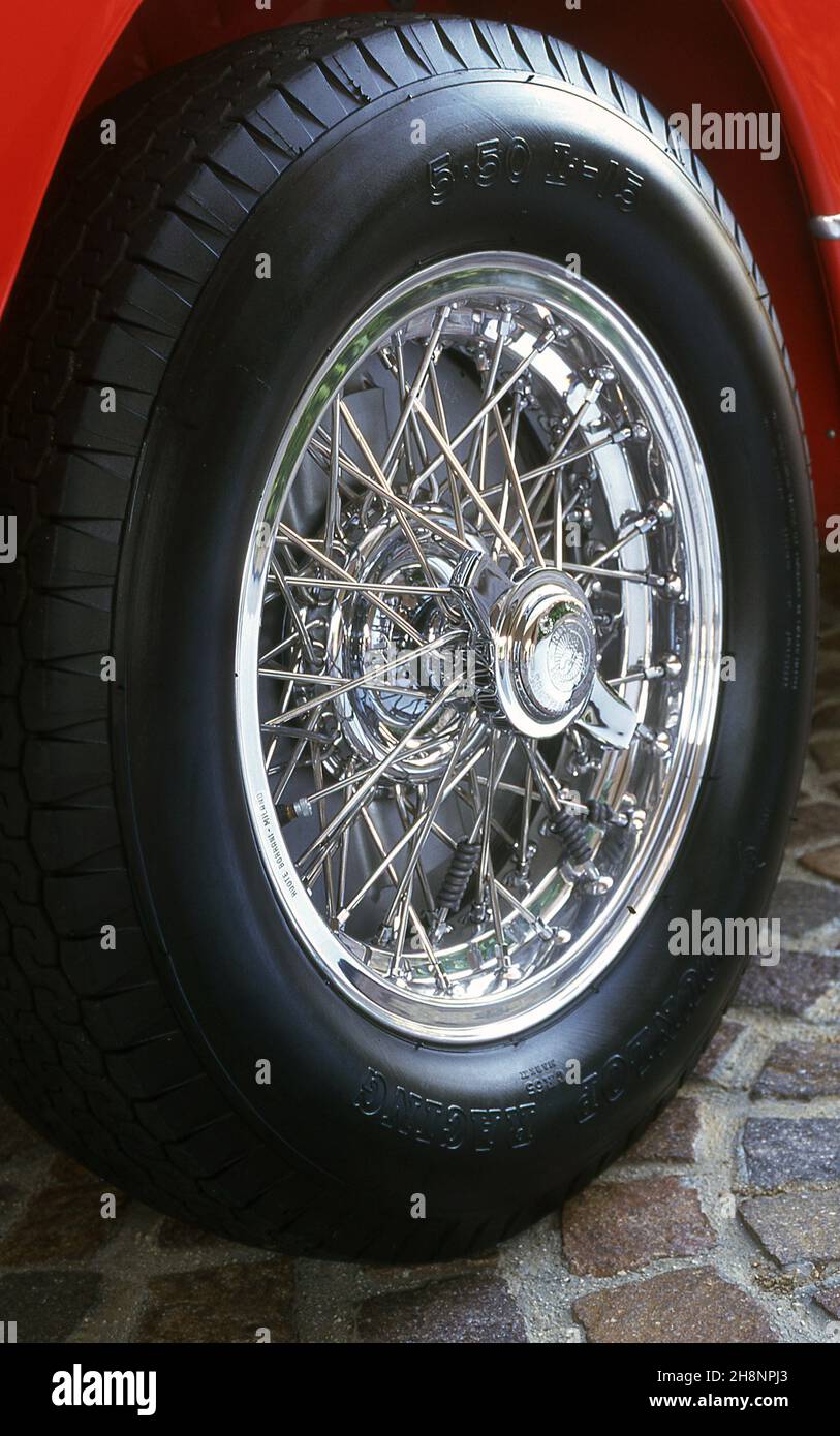 Borrani wire wheels on a 1953 Ferrari 250MM Vignale Spider series II ...