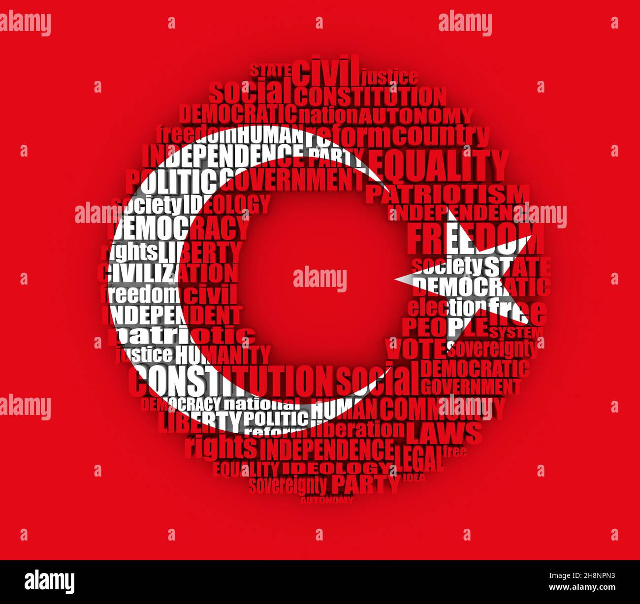 Word cloud with words related to politics, government, parliamentary ...