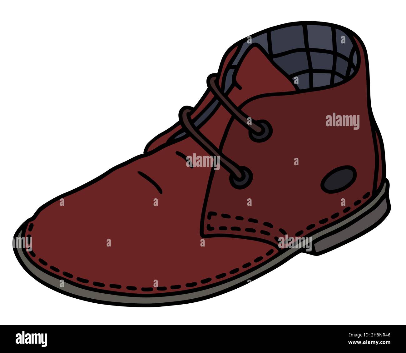 Mens fashion drawing classic leather hi-res stock photography and ...