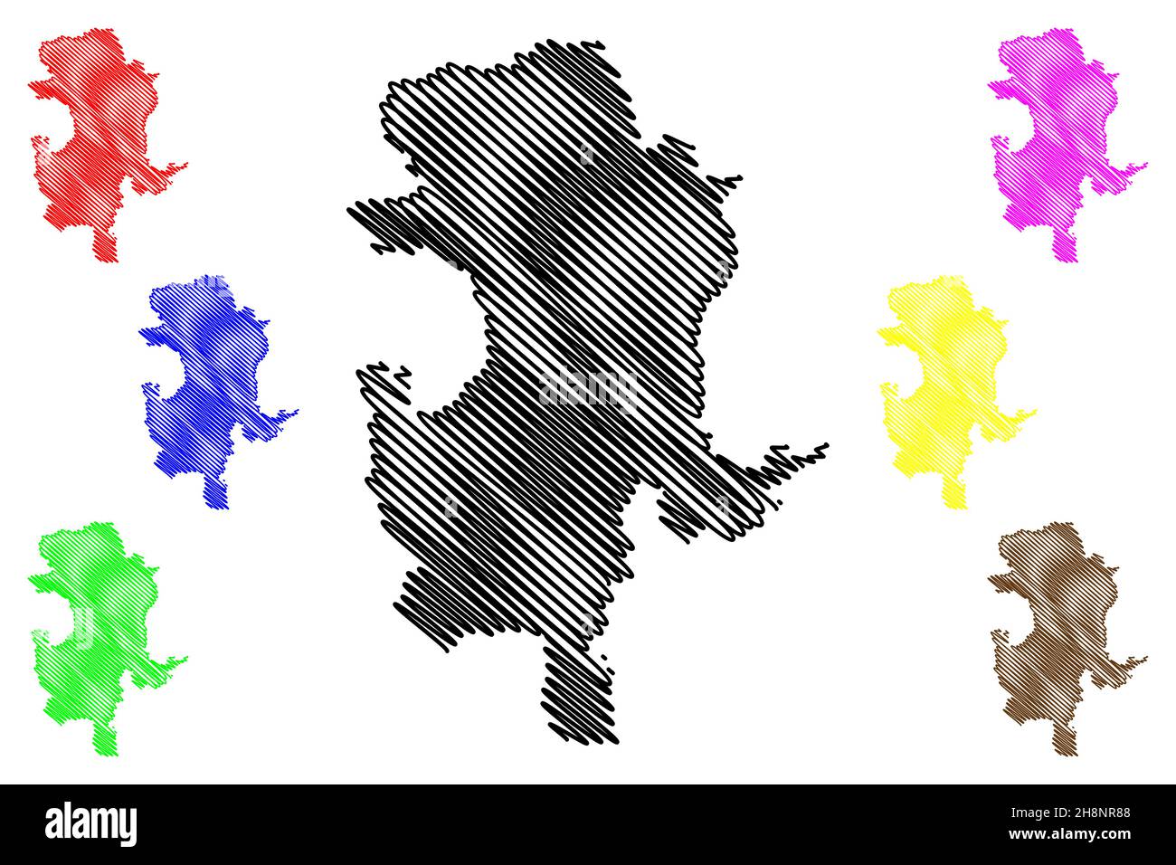 Guna district (Madhya Pradesh State, Gwalior division, Republic of ...