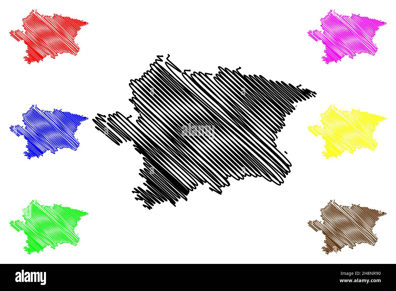 Gulbarga district (Karnataka State, Republic of India, Gulbarga ...