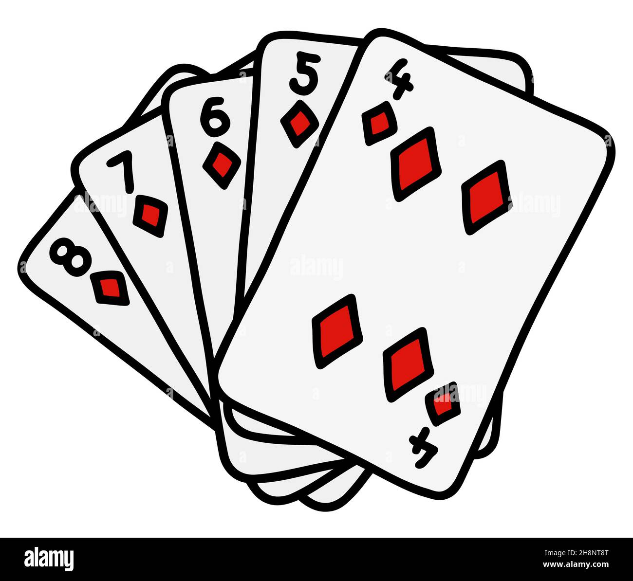 Seven of diamonds Cut Out Stock Images & Pictures - Alamy