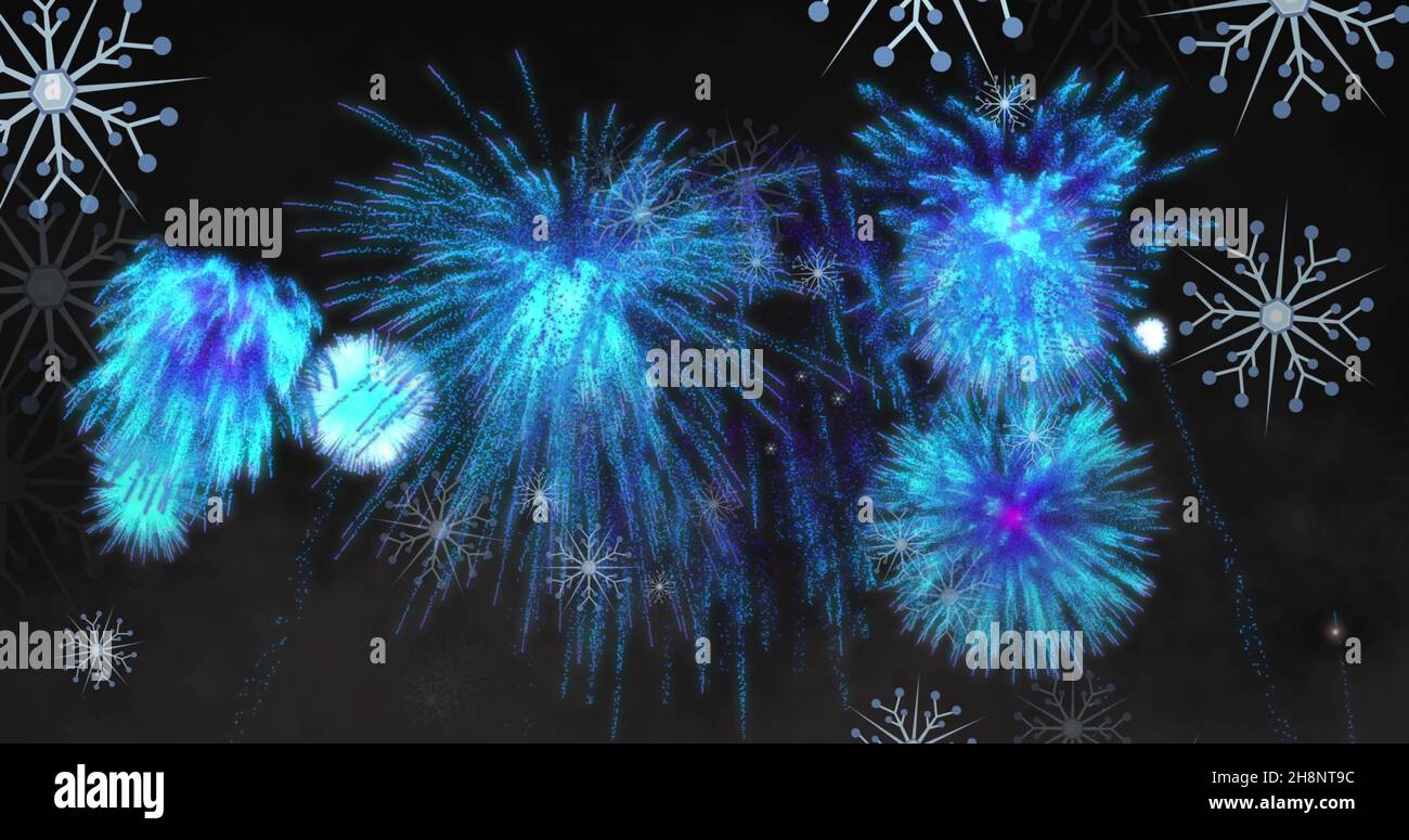 Night sky with snowflakes hi-res stock photography and images - Alamy