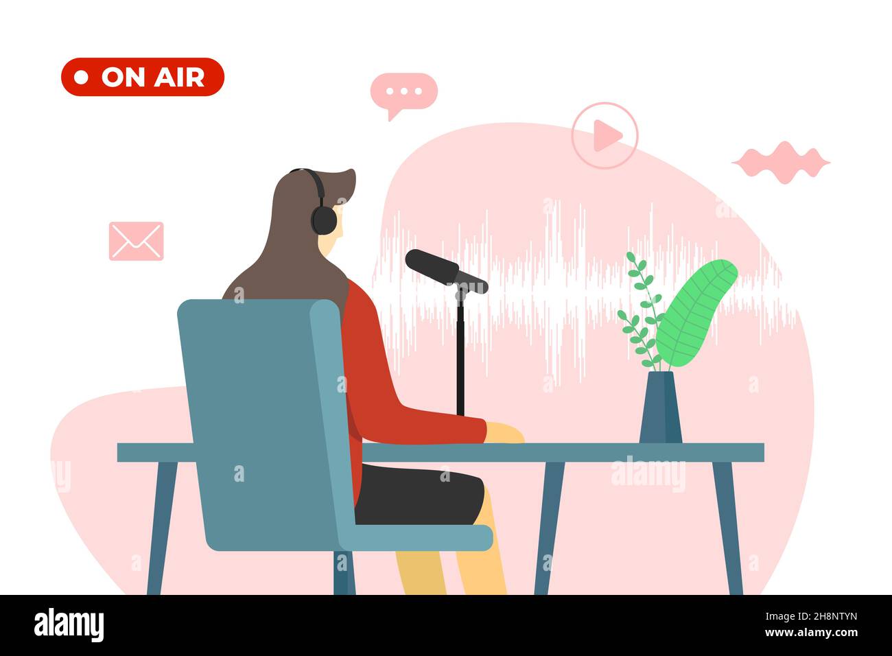 Cartoon radio hi-res stock photography and images - Alamy