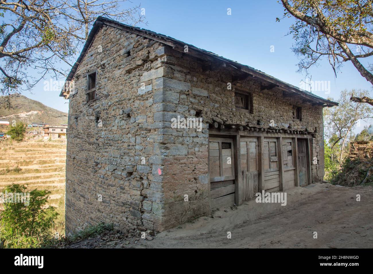 Village traditional newari village bandipur hi-res stock photography ...