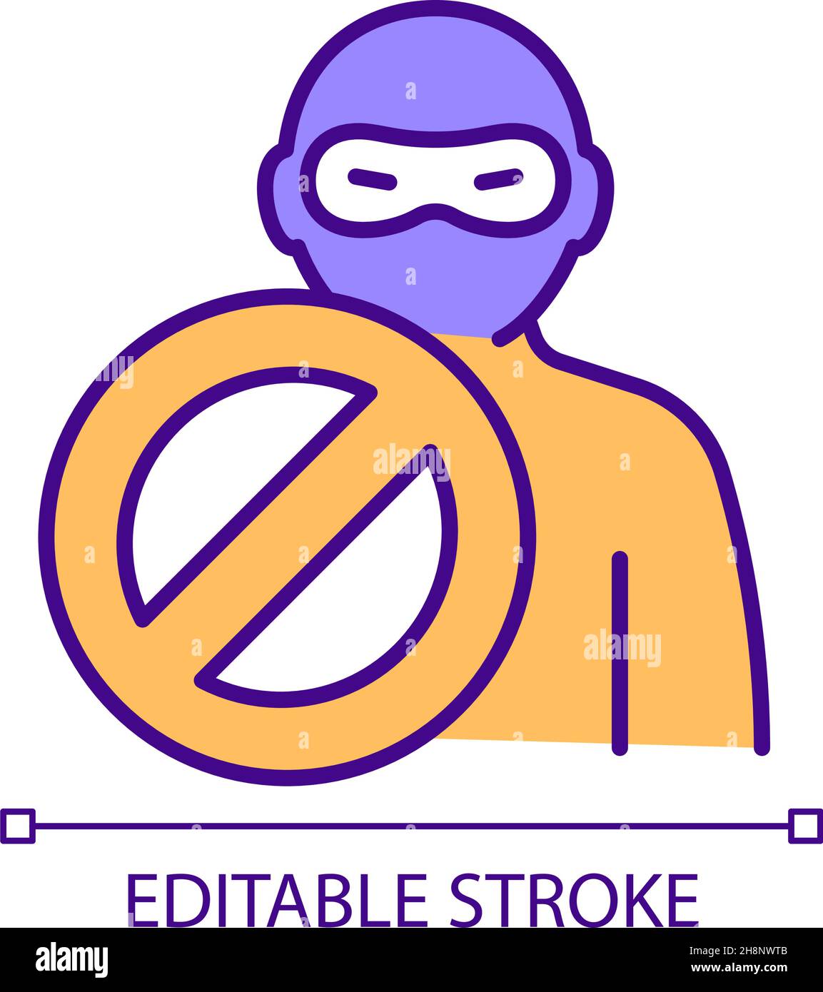 Protecting Personal Data From Tracing Online Rgb Color Icon Stock Vector Image And Art Alamy