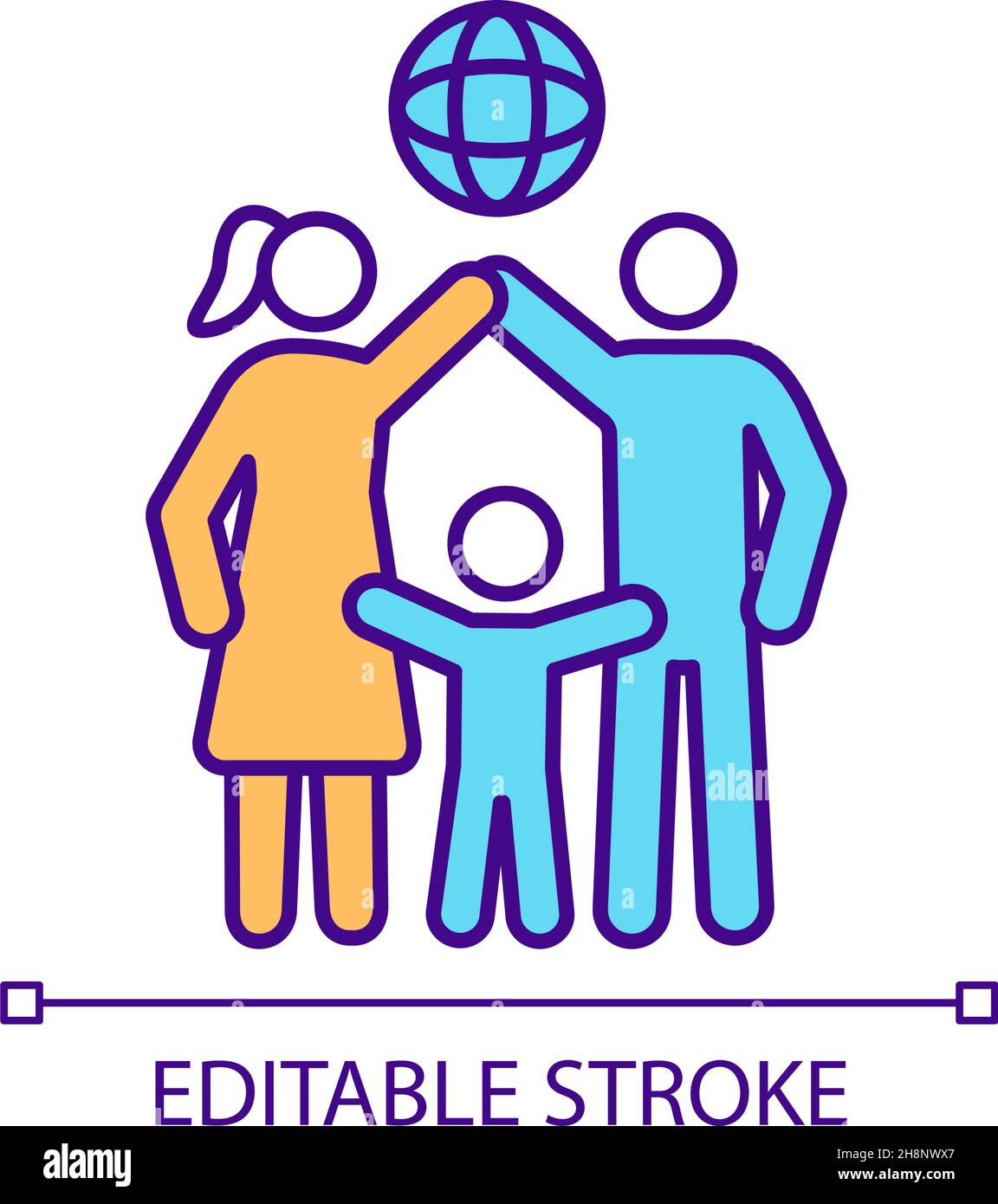 Family protection safety device Stock Vector Images - Alamy