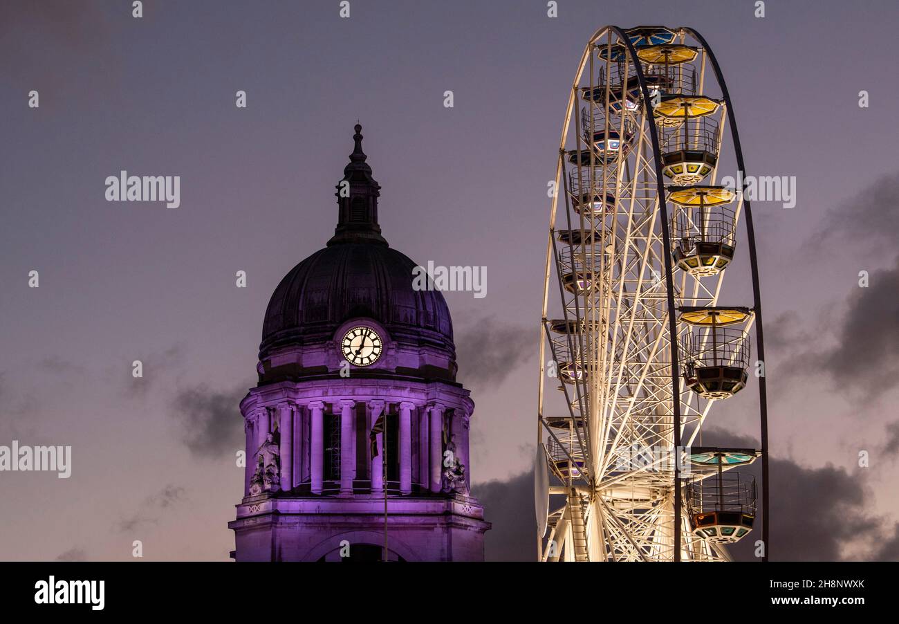 Big Wheel as part of Christmas in Nottingham Nottinghamshire England UK ...