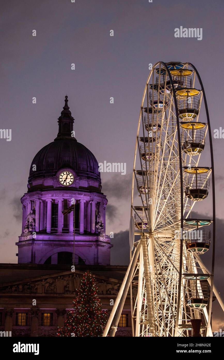 Big Wheel as part of Christmas in Nottingham Nottinghamshire England UK ...