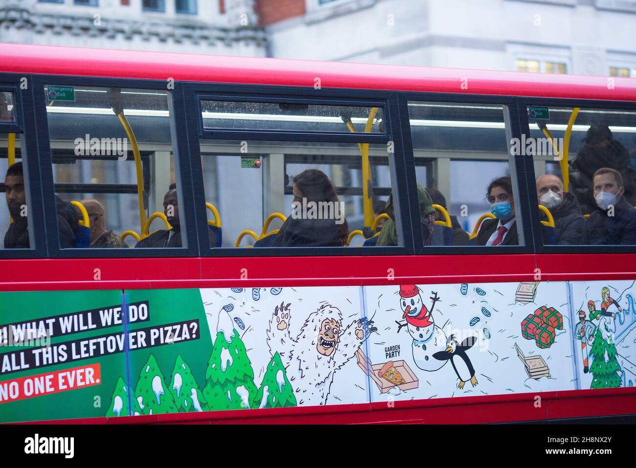 Some commuters are seen wearing their mask on public transport in ...