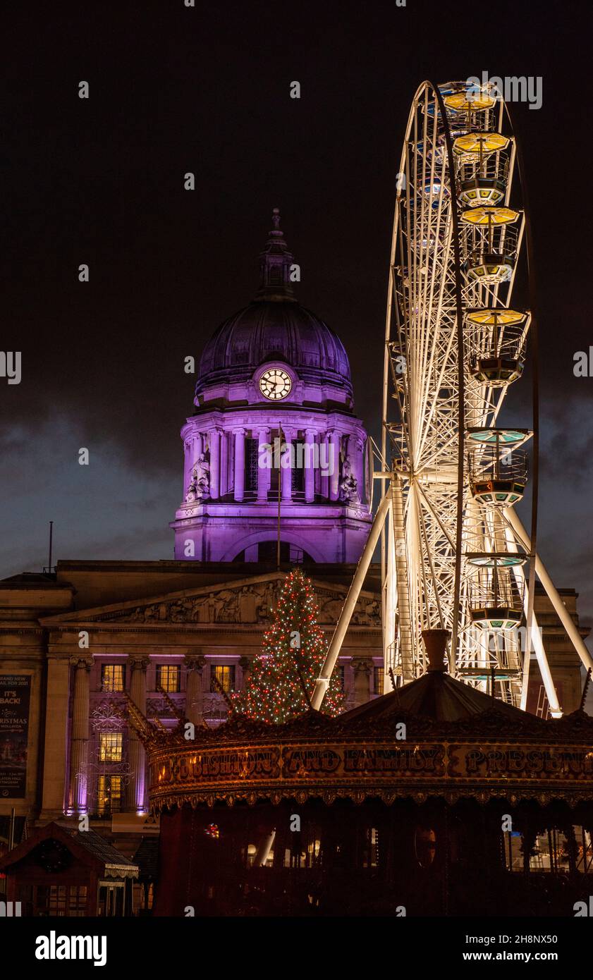 Big Wheel as part of Christmas in Nottingham Nottinghamshire England UK ...