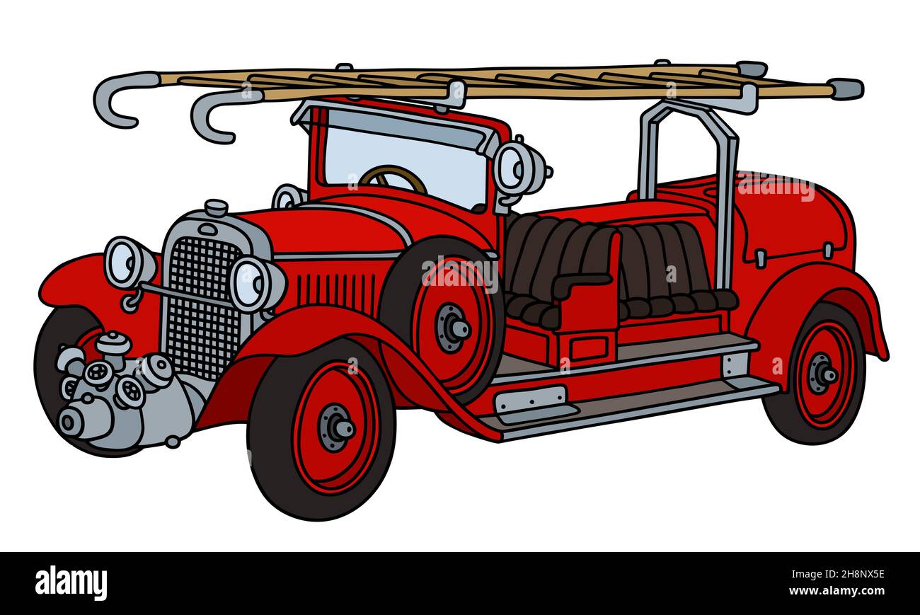Vintage firefighting Cut Out Stock Images & Pictures - Alamy