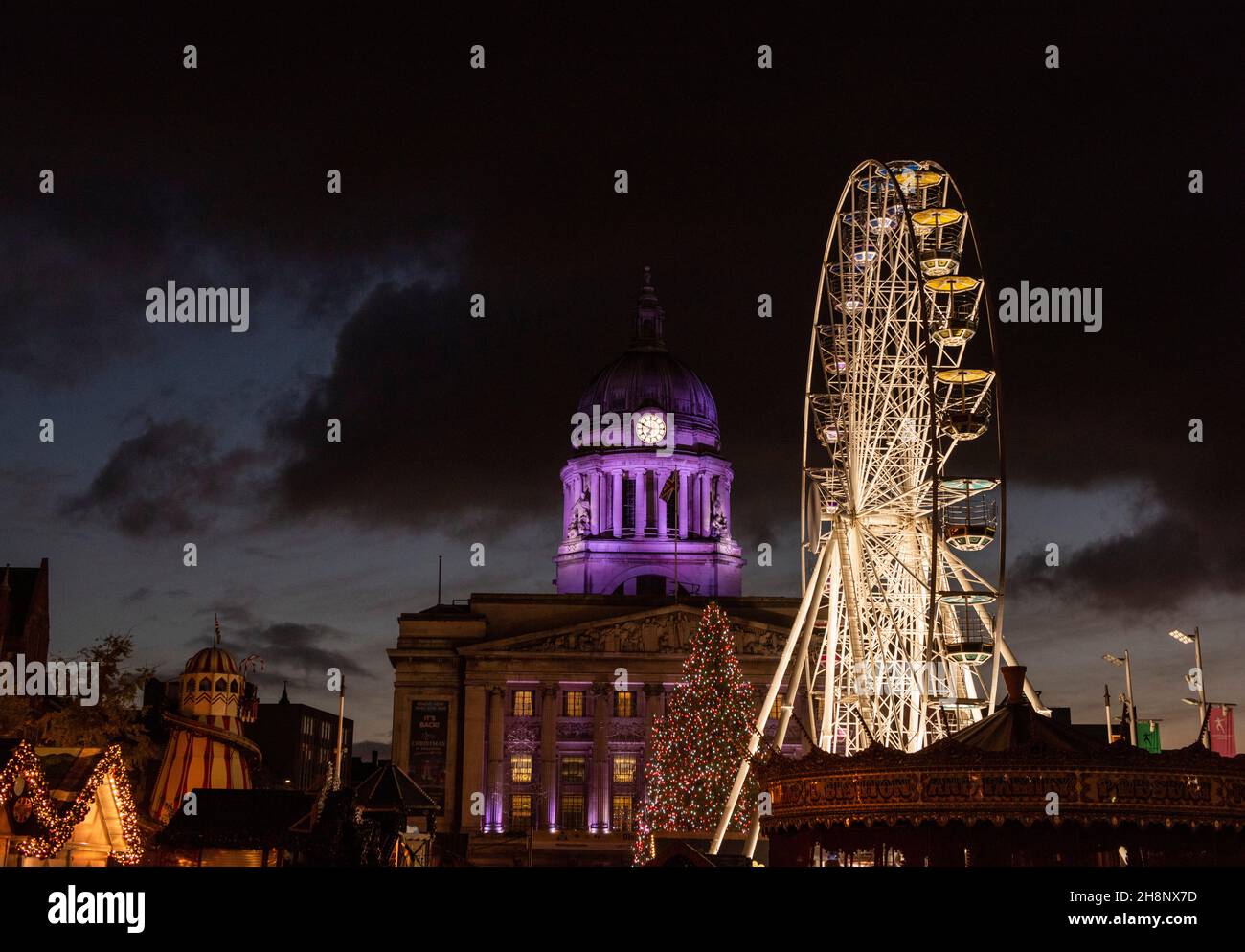 Big Wheel as part of Christmas in Nottingham Nottinghamshire England UK ...