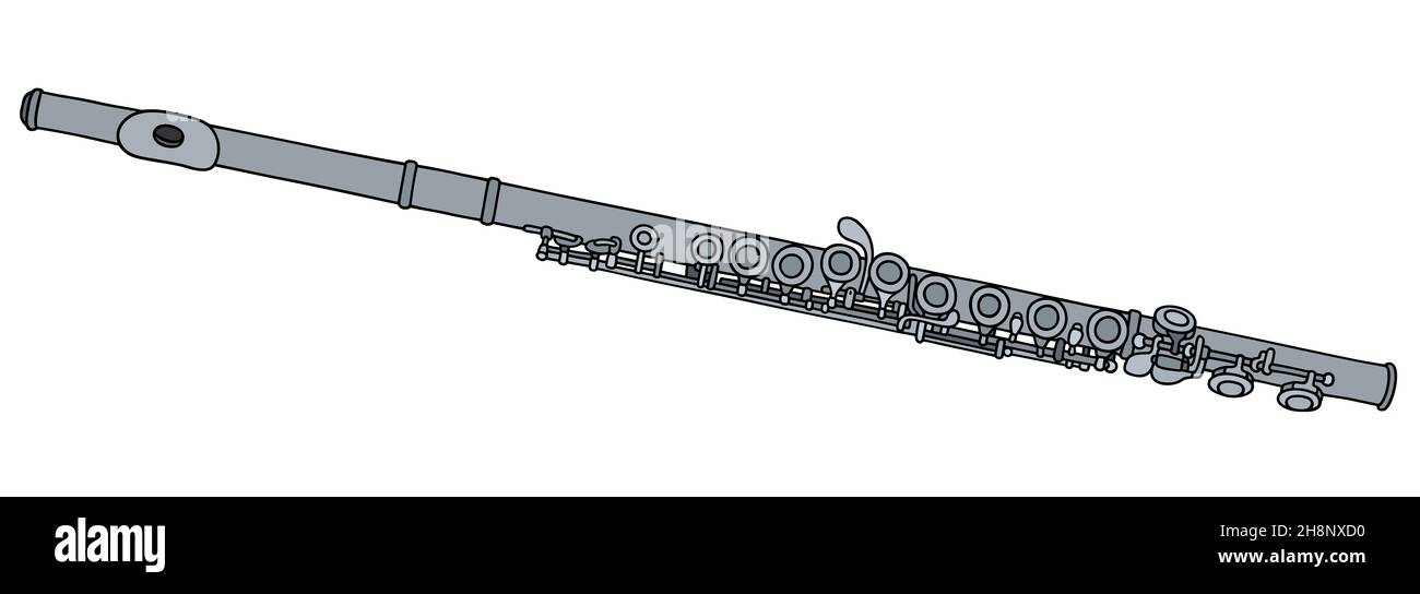 Hand drawing of a classic flute Stock Photo - Alamy