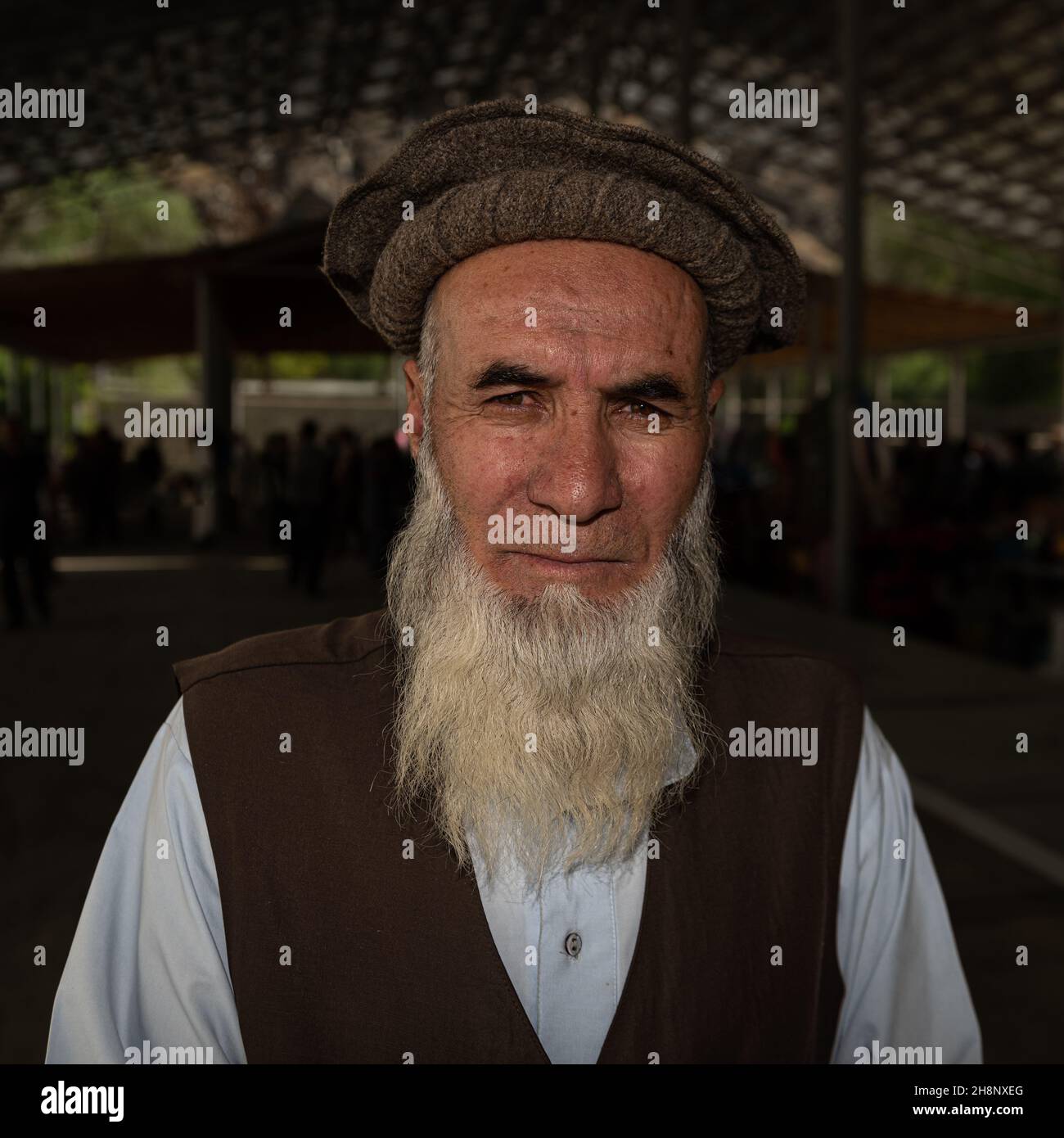 A man - Ansori Mohammad - in market at Kalaikum, Tajikistan, near ...