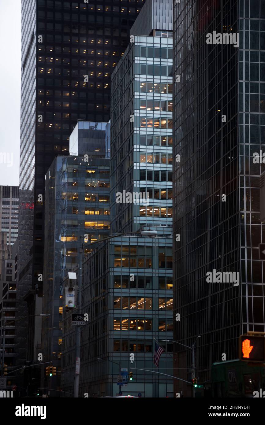 Buildings in Manhattan afternoon Stock Photo - Alamy