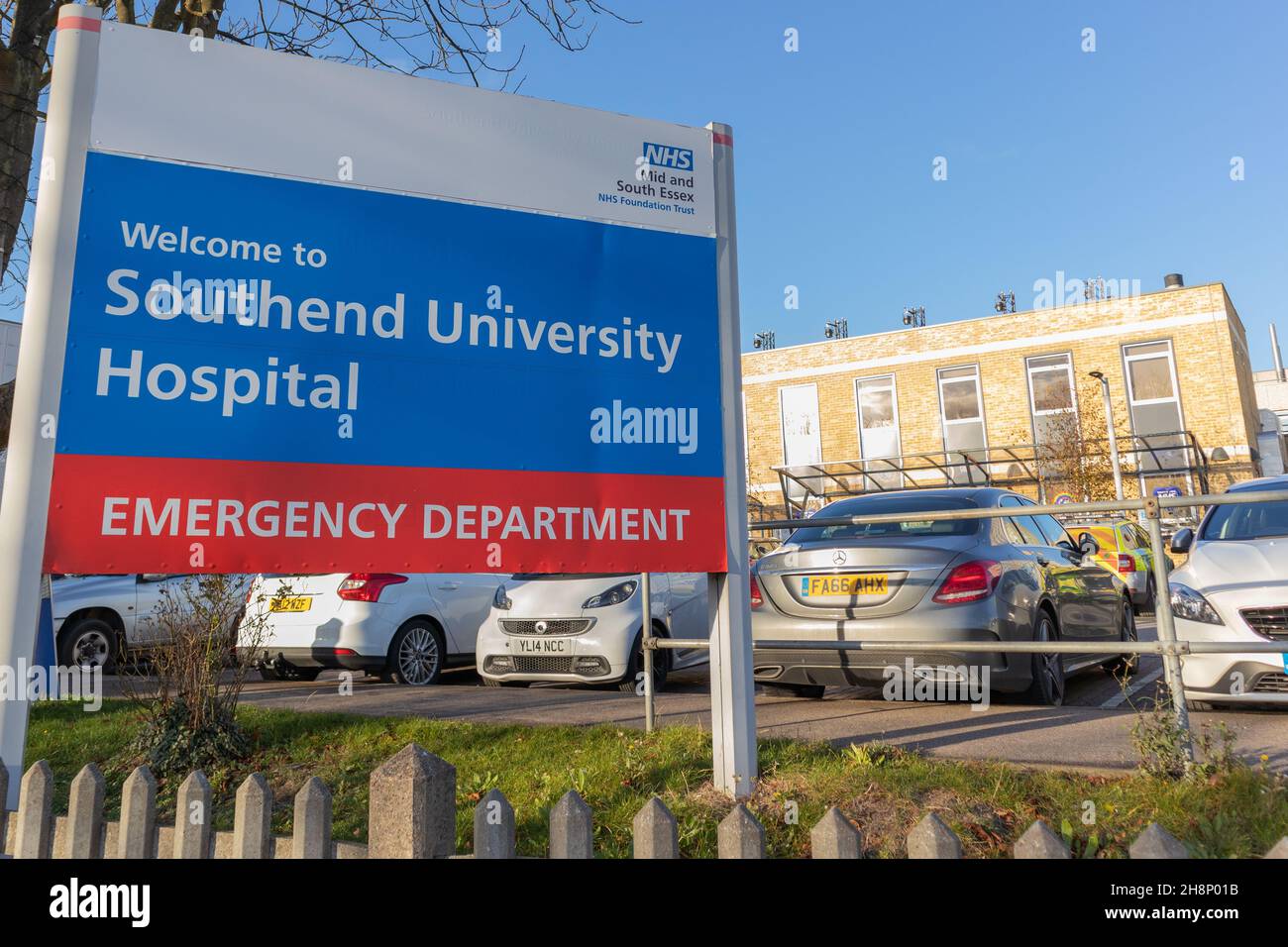 1st Dec, 2021. Southend on Sea, UK. The front of Southend University ...
