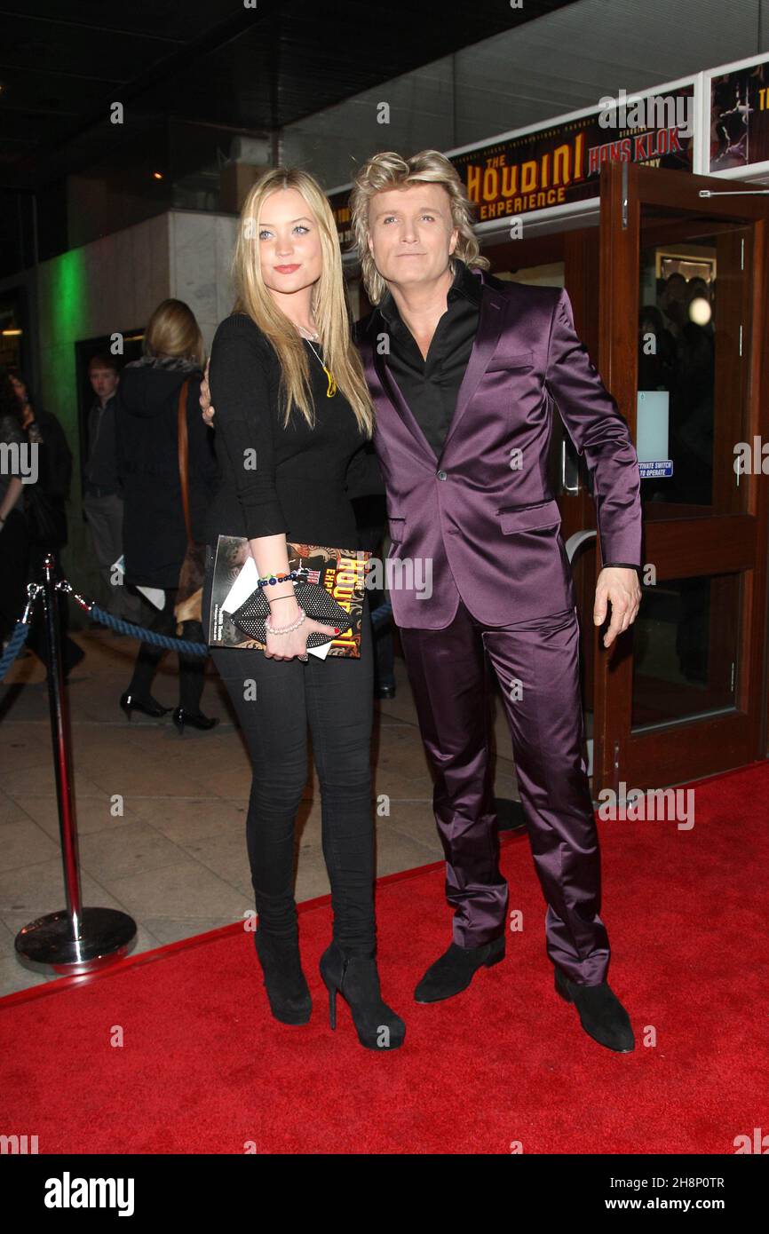 London, UK. Laura Whitmore and Hans Klok at the Hans Klok's 'The ...