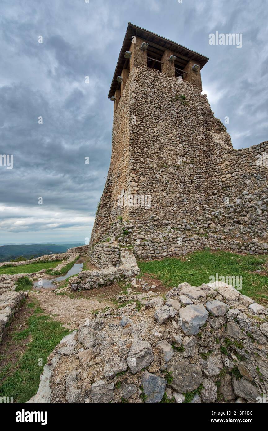Observation Tower in Kruje Castle, Kruje, Albania Stock Photo - Alamy