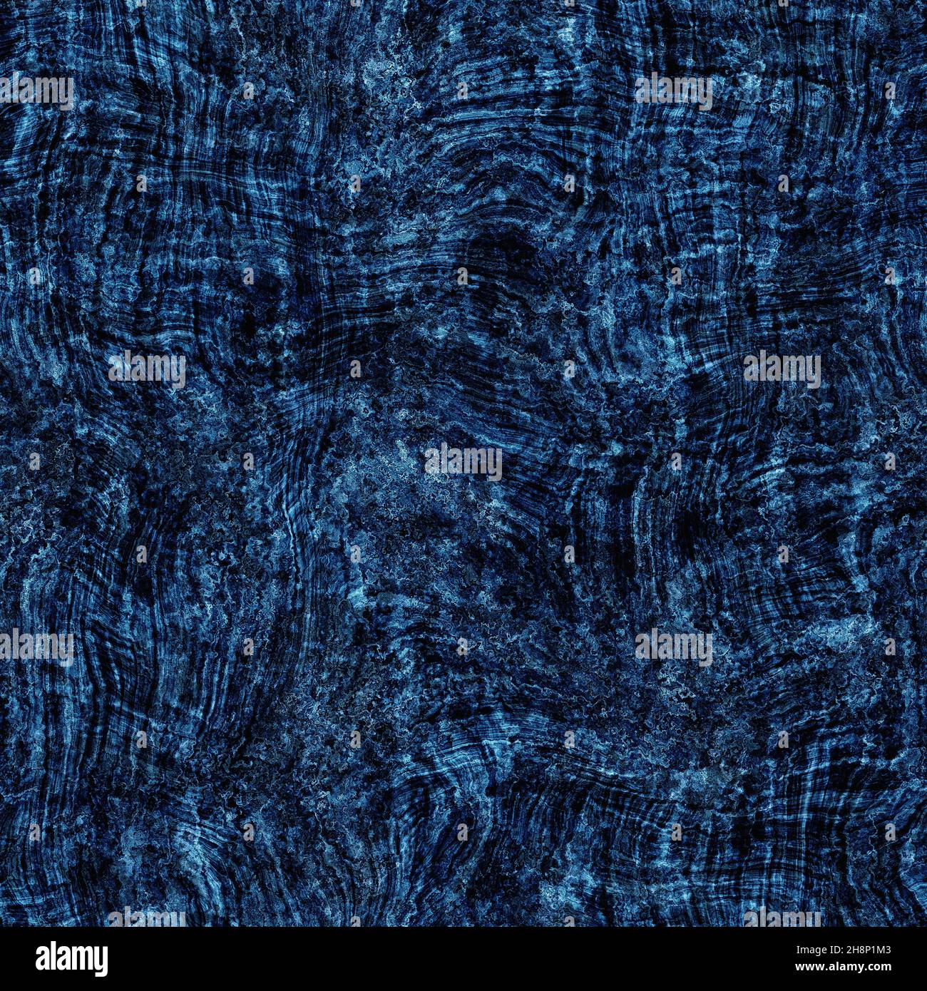 Seamless indigo block print texture on navy blue woven effect ...