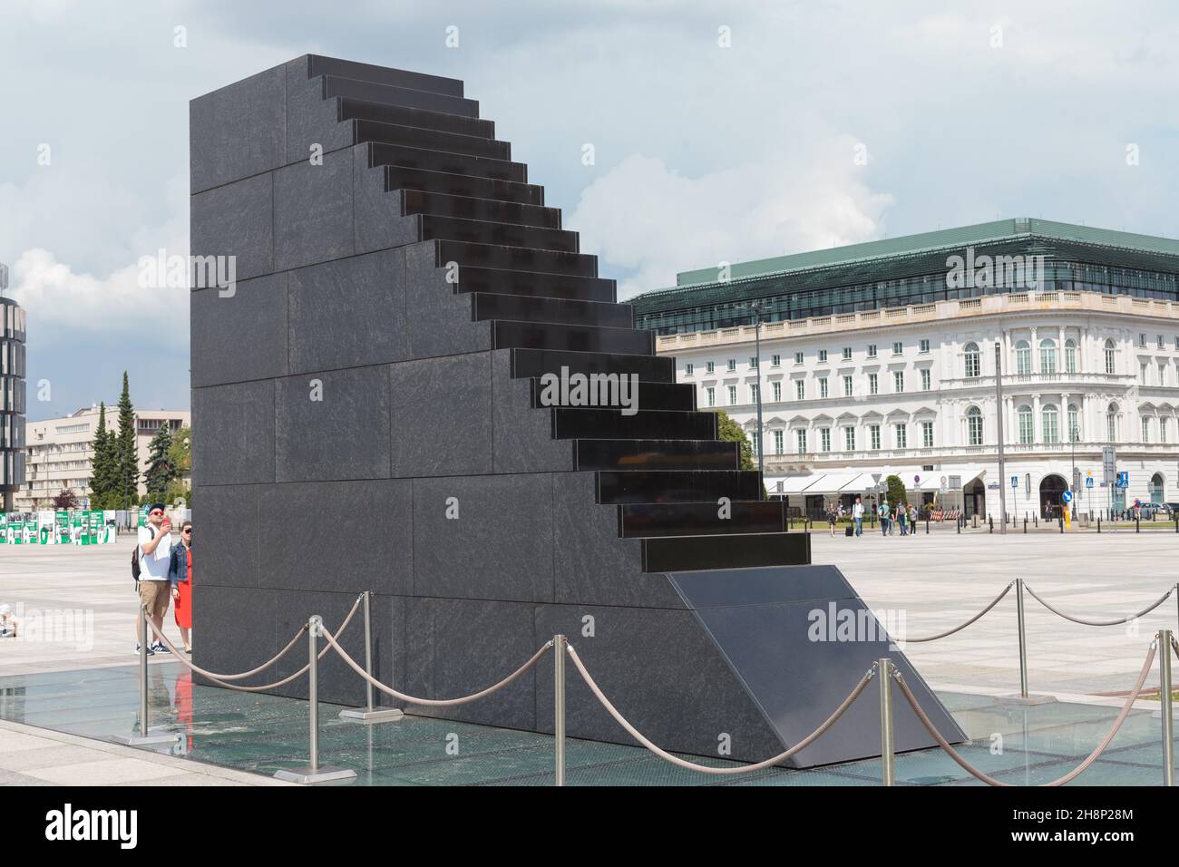 Warsaw, Poland - June 05.2021: Smolensk monument on Pilsudski Square ...