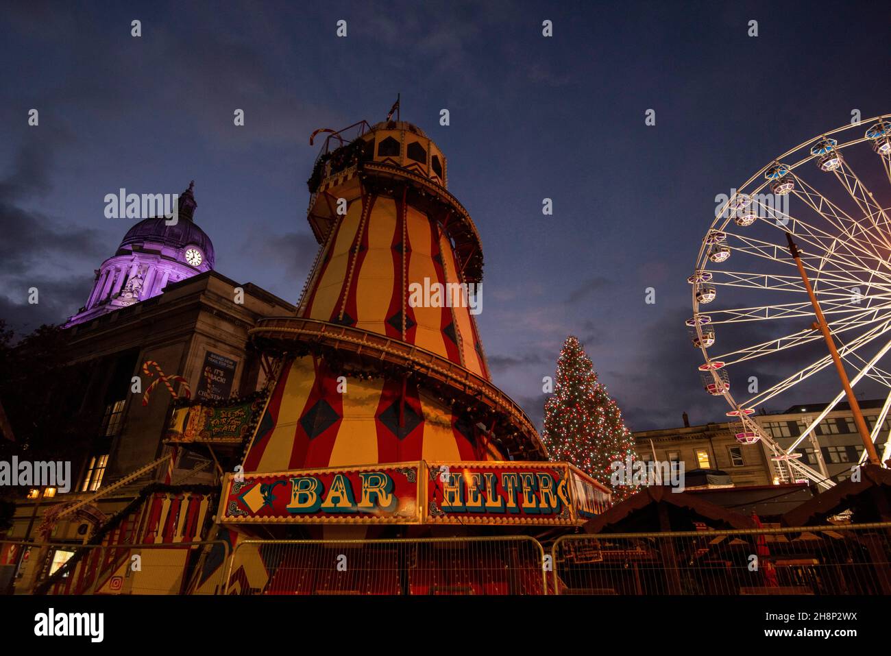 Big Wheel and Heater Skelter as part of Christmas in Nottingham ...