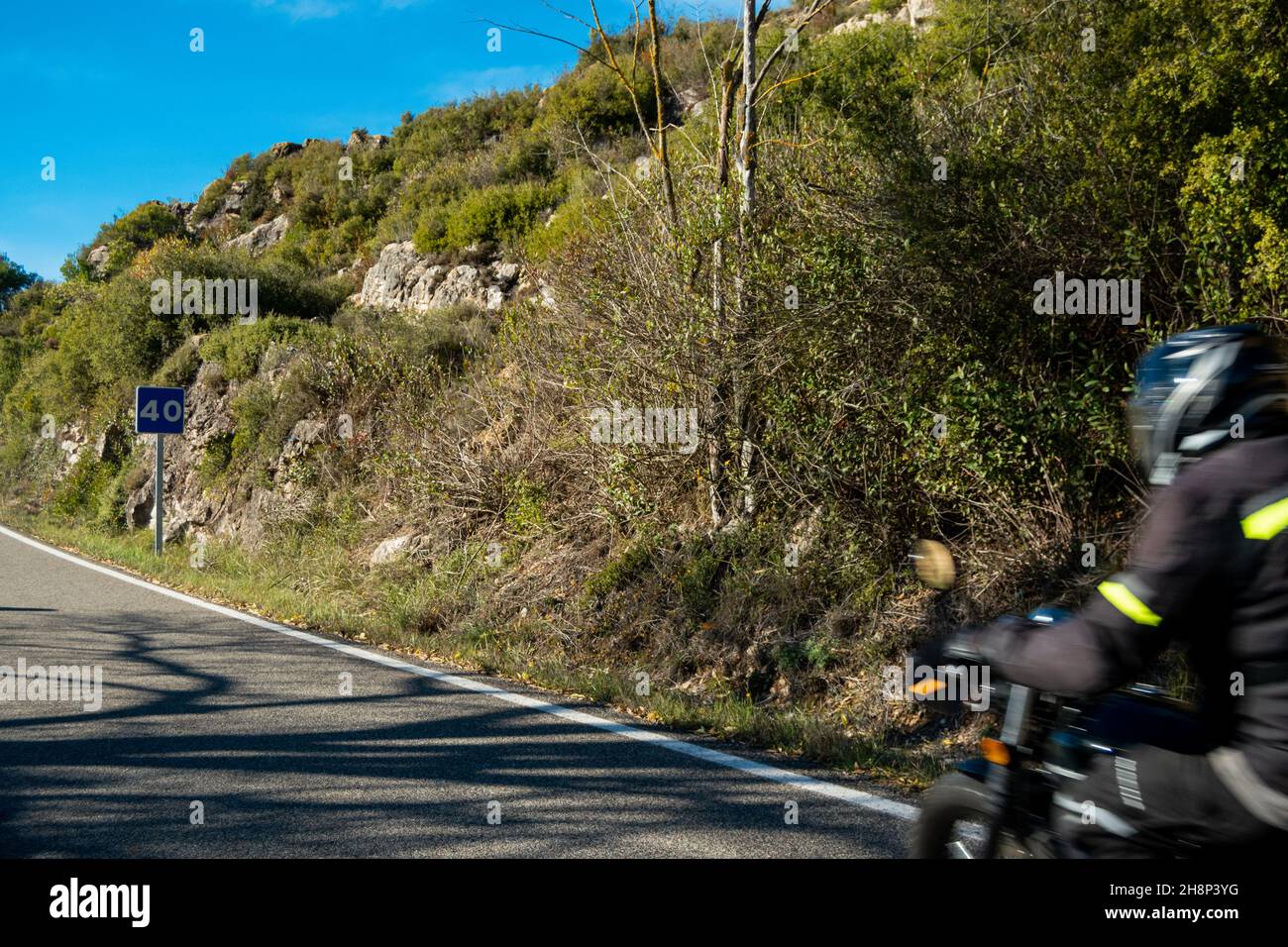 Santa Perpetua de Gaiá old village, the ruins of an old church, the ...