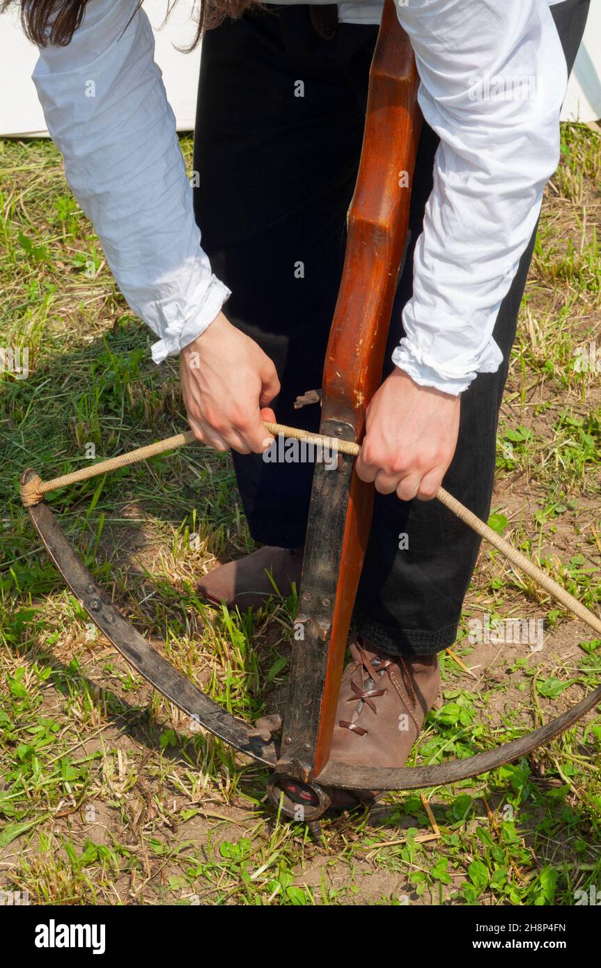 Italy, Lombardy, Medieval Historical Reenactment, Arbalester Stock ...