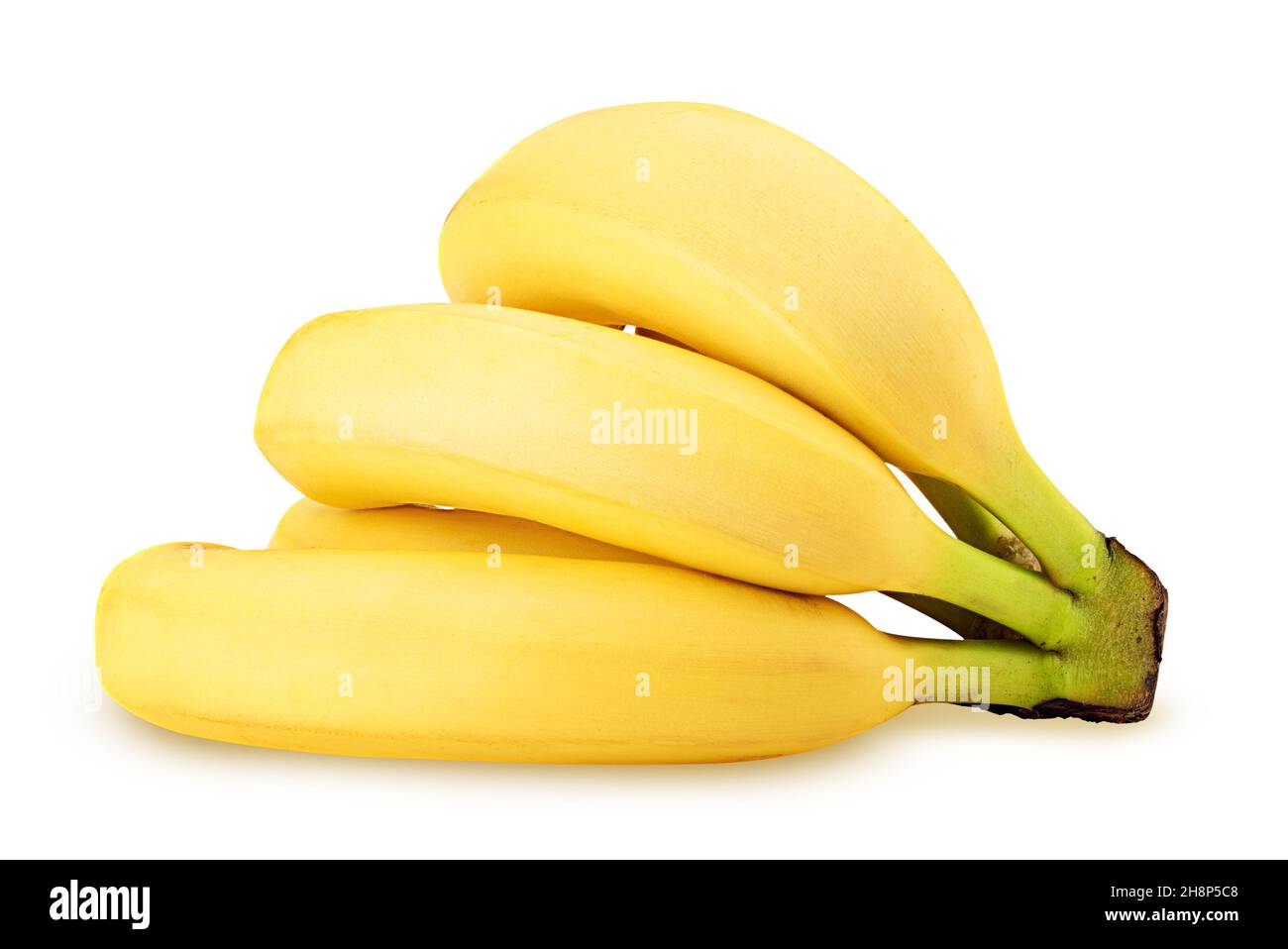 Bunch of bananas isolated on white background. Clipping Path. Full ...