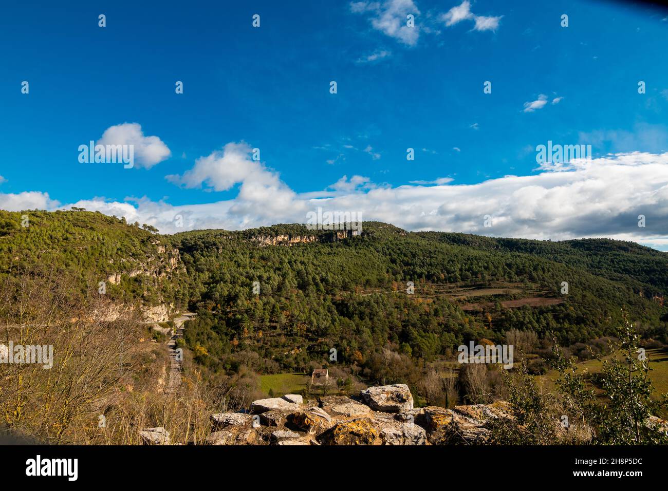 Santa Perpetua de Gaiá old village, the ruins of an old church, the ...