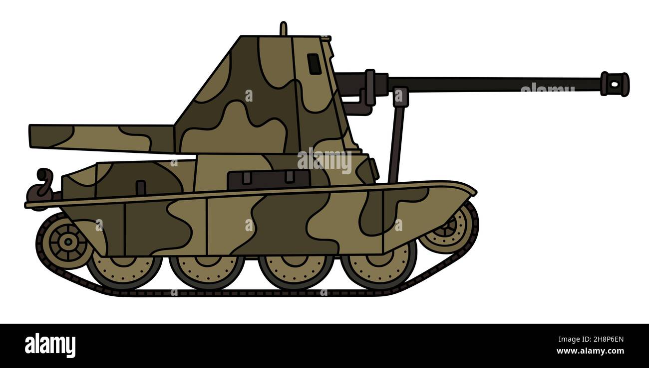 Self propelled howitzer cannon Cut Out Stock Images & Pictures - Alamy
