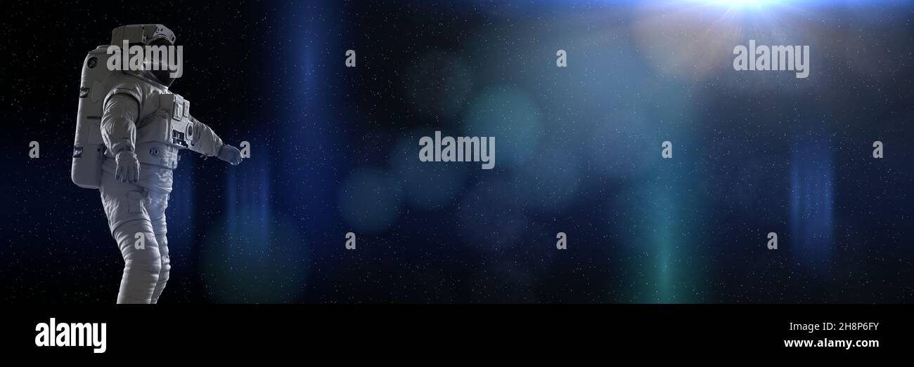 astronaut in empty space Stock Photo - Alamy