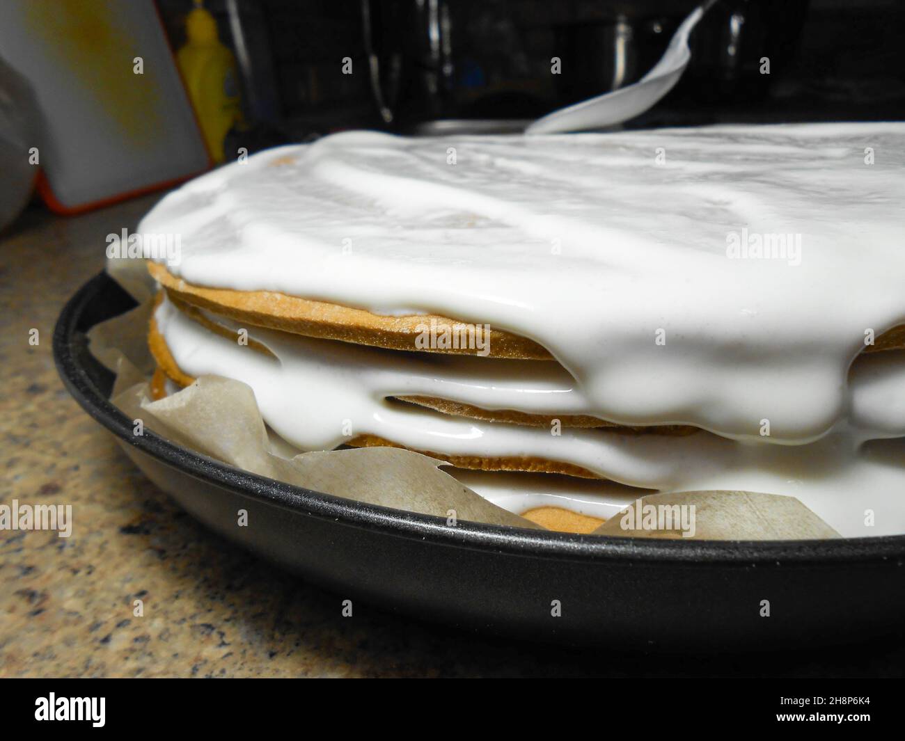 Cooking on kitchen, making cakes and cookies Stock Photo - Alamy