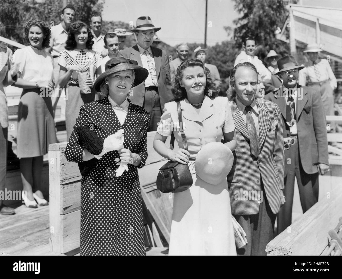 Vivian Austin (center), on-set of the Film, "Born to Speed", Gibraltar ...