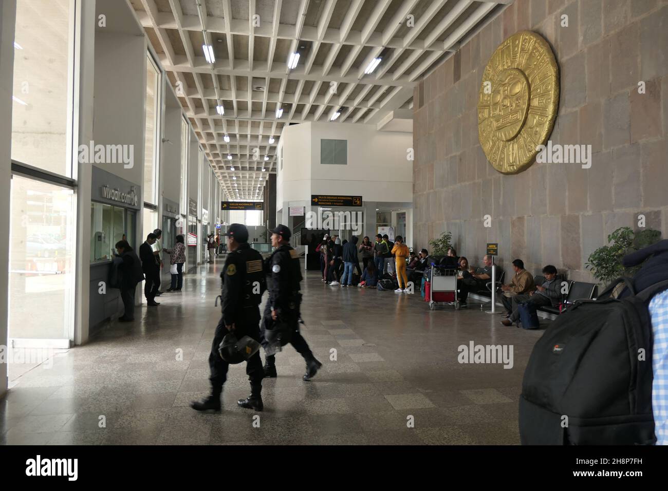 Entrance to Alejandro Velasco Astete International airport Cusco Stock ...