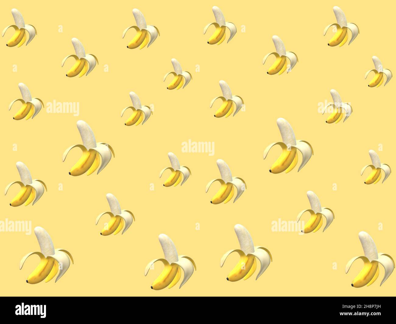 Vector Banana Fruit Tile Background, Desktop Wallpaper, Pc, 44% OFF