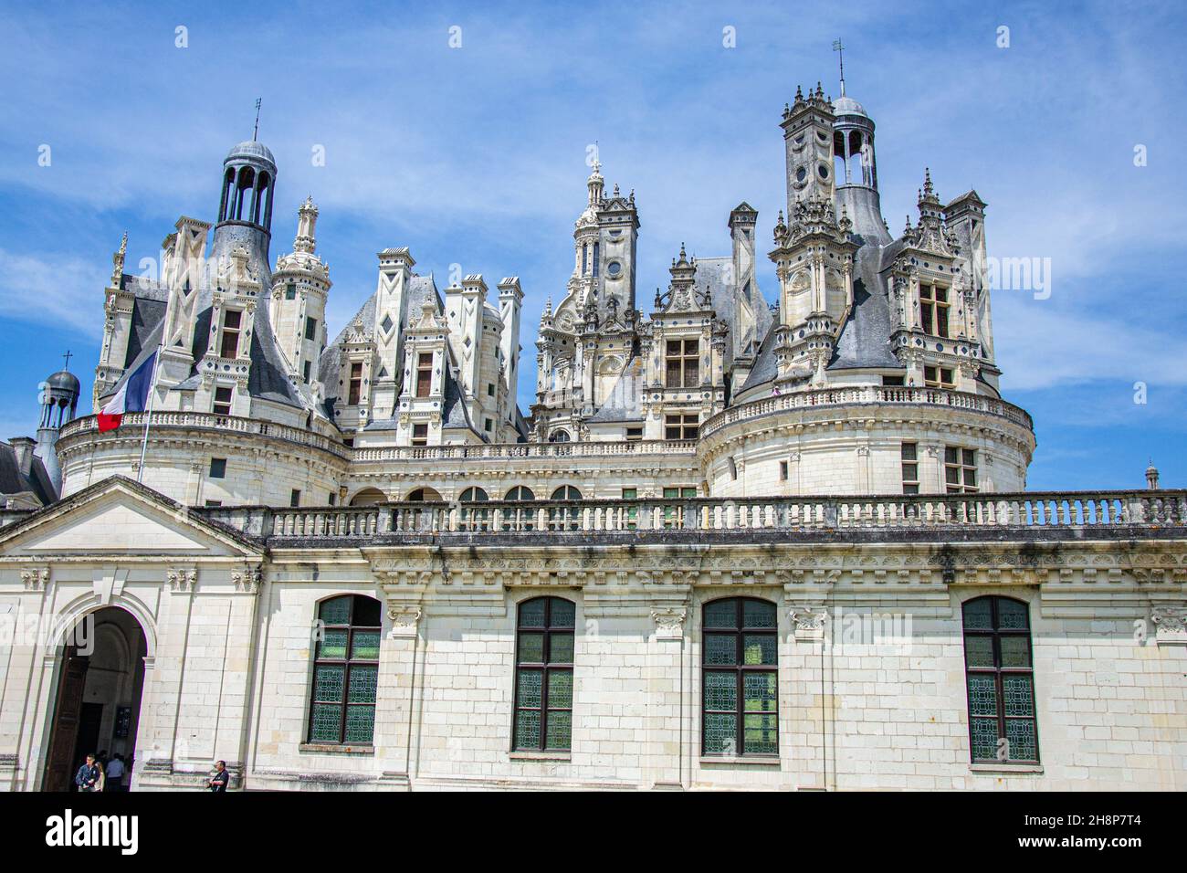 Chateau de Chambord, the largest castle in the Loire Valley. A UNESCO ...