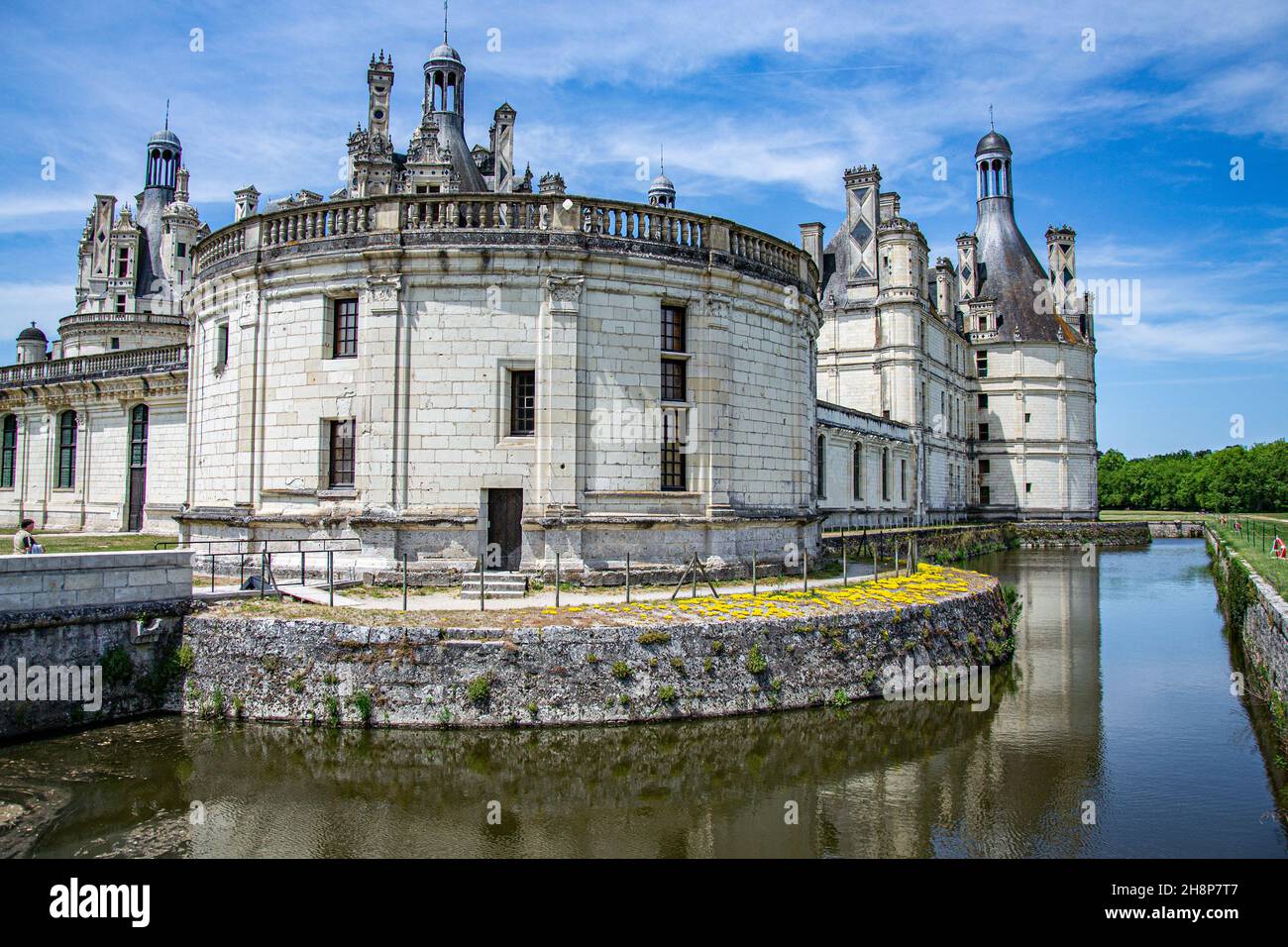 Chateau de Chambord, the largest castle in the Loire Valley. A UNESCO ...