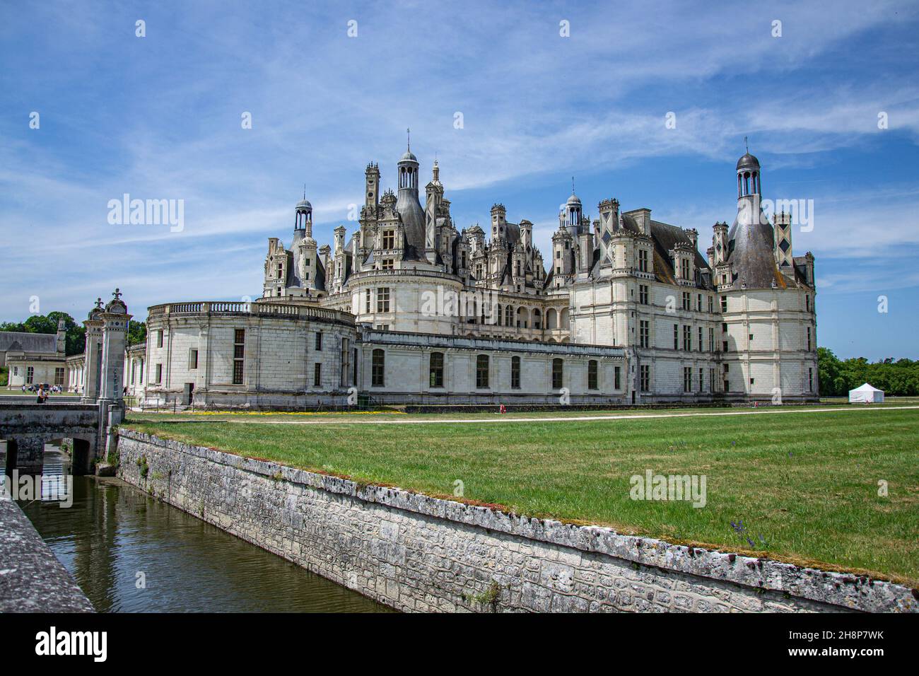 Chateau de Chambord, the largest castle in the Loire Valley. A UNESCO ...