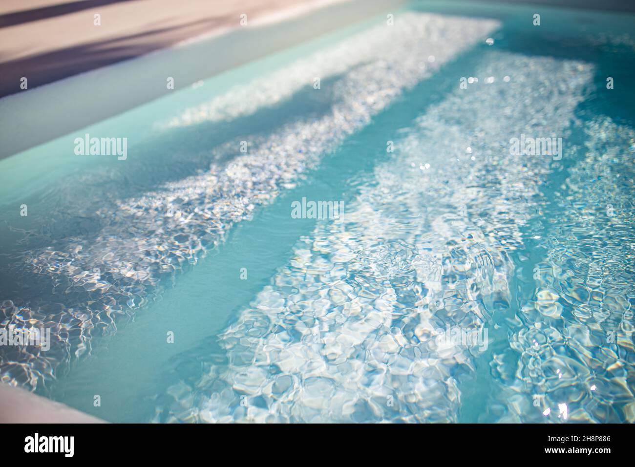 Abstract swimming pool background. Summer relax and recreational ...