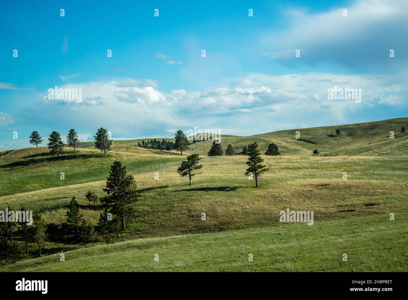 Epic landscape scenery from the walking trail of the state park Stock ...