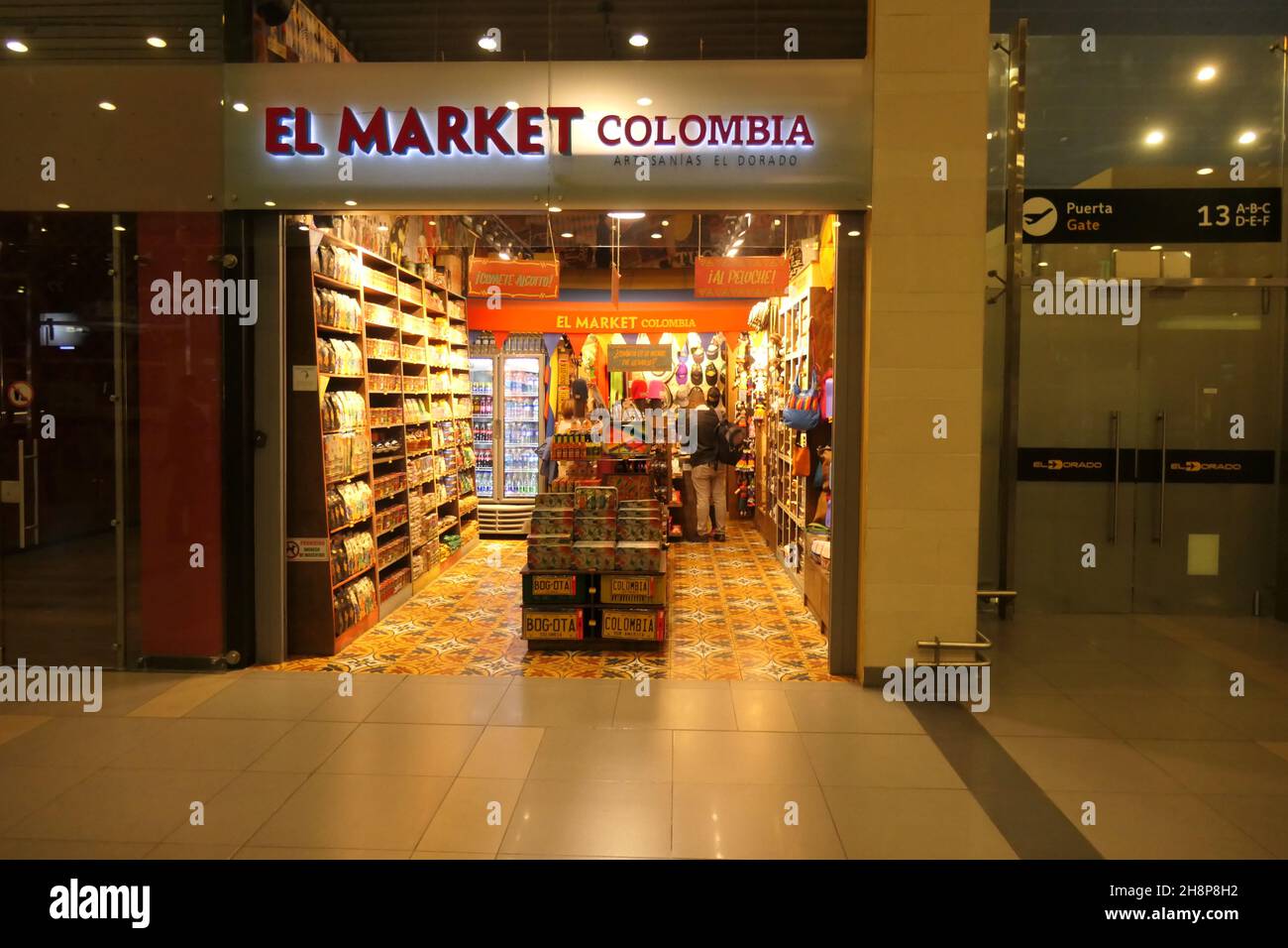 El market shop at Bogota Columbia Airport Colombia Colombia food sell ...