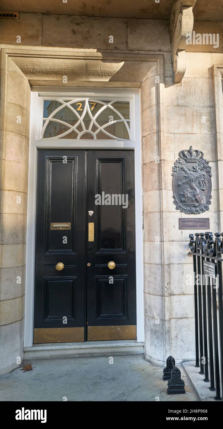 The Luxembourg embassy building on Wilton Crescent, London, England ...